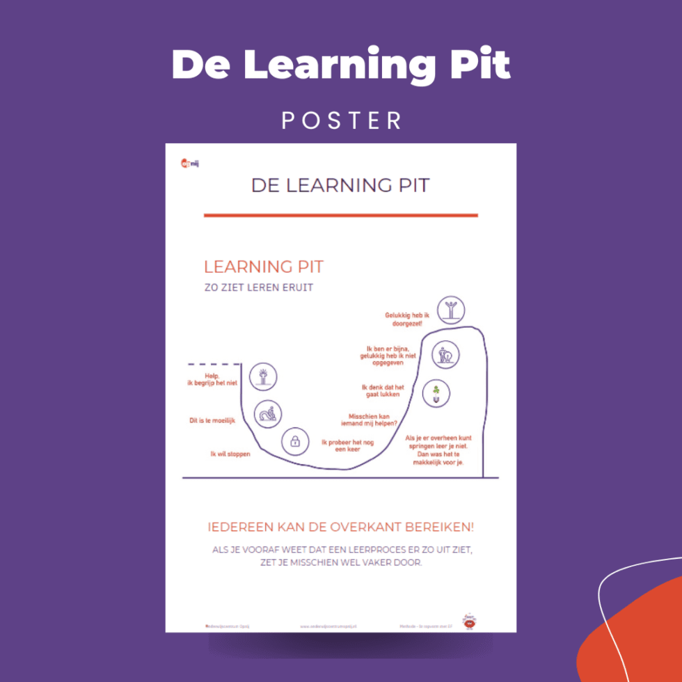 Poster - De learning pit - Onderwijscentrum Opnij